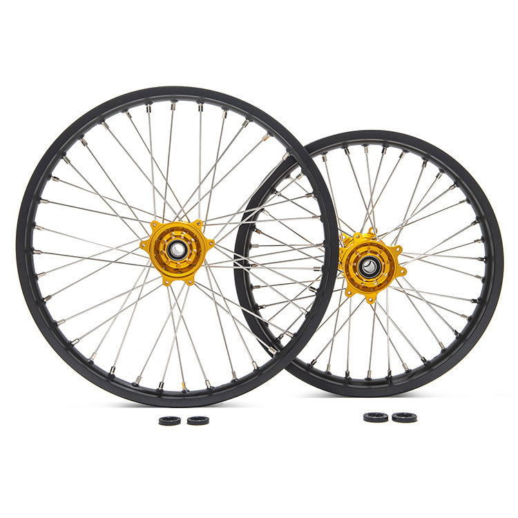 Aluminum Spoked Front & Rear Wheel Rim Hub Sets For Sur-ron Ultra Bee ...